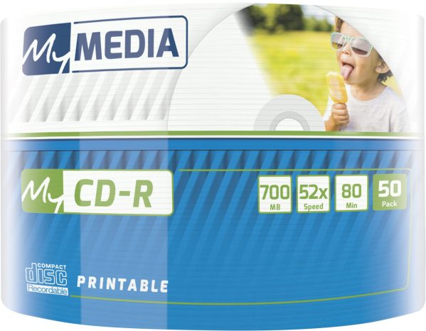 MYMEDIA PRINTABLE CD-R (50 pack) – IT Channel