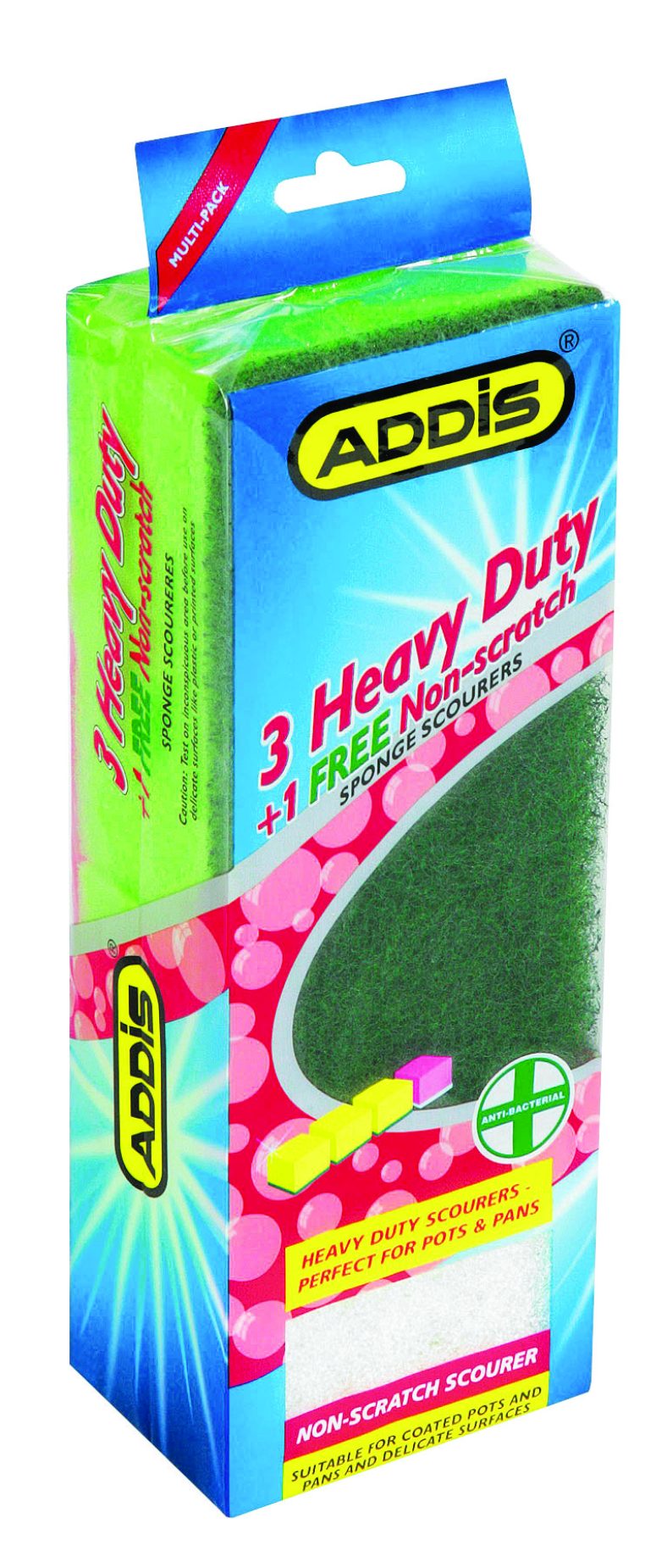ADDIS AD9033 JUMBO SPONGE SCOURERS 4 PACK – IT Channel